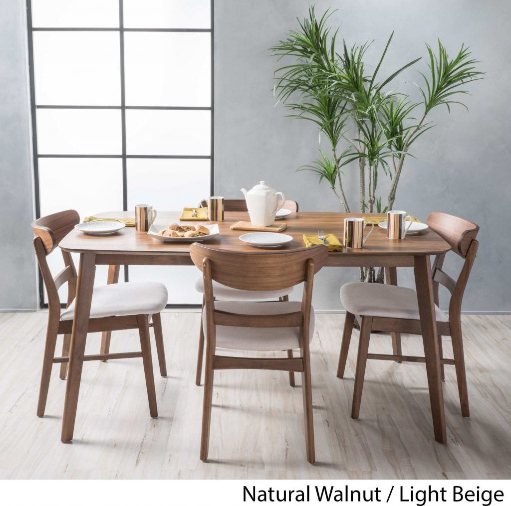 Christopher Knight Idalia Mid-Century 5-piece Rectangular Dining Set ...